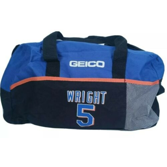 Bags | David Wright New York Mets Vintage Geico Mlb Sga Nylon Duffel ...